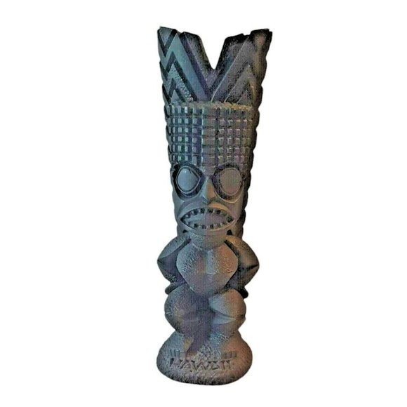 Accents | Vintage Coco Joes Tiki God Statue Black Lava From Hawaii ...